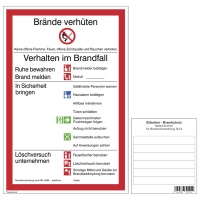 Brandschutzschild: Notfall- und Alarmplan | Kunststoff | 60x40cm online kaufen